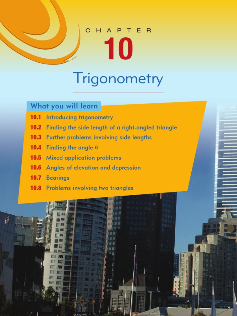 Trigonometry: What You Will Learn | PDF | Trigonometric Functions | Sine