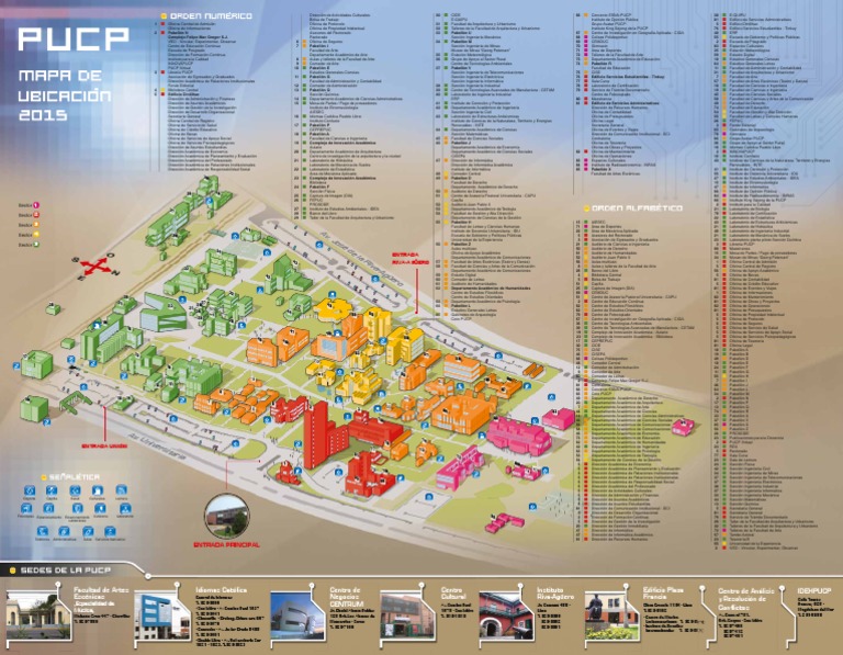 Mapa Campus Pucp 2015 | PDF | Academia | Ciencia y Tecnología