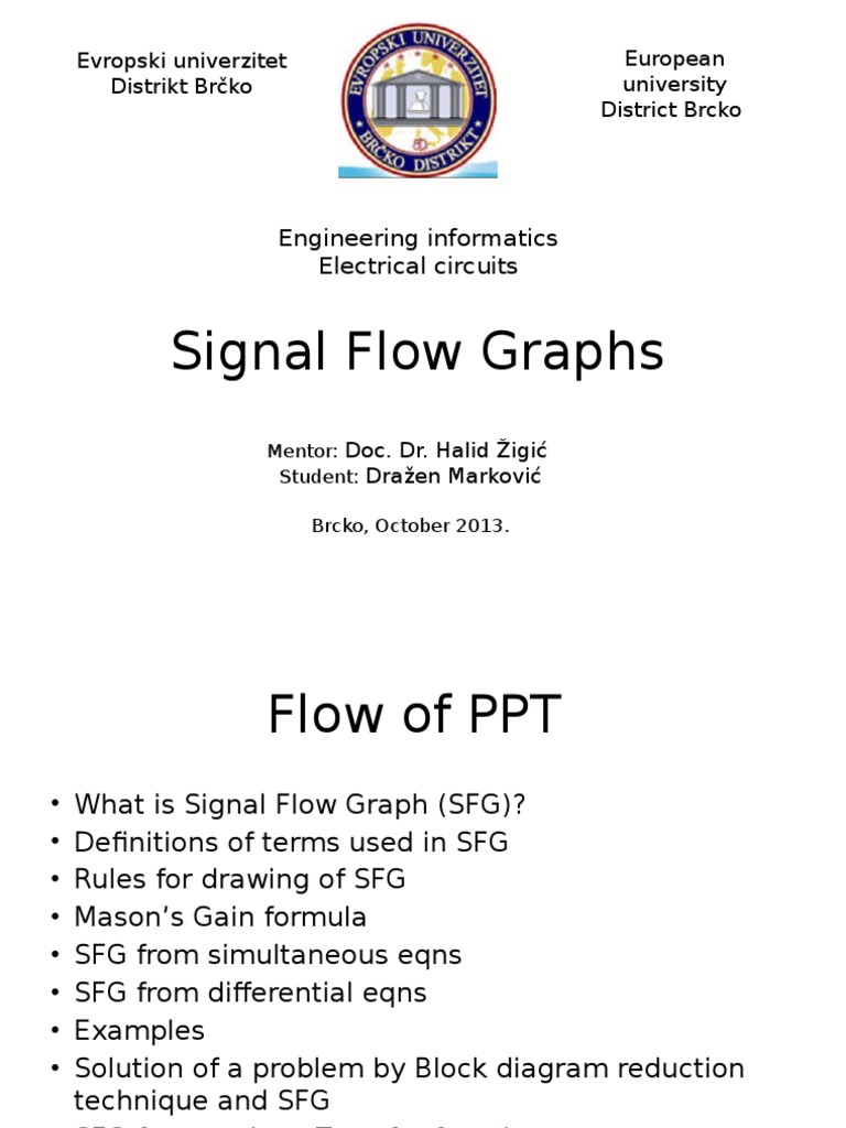 Signal Flow Graphs: Engineering Informatics Electrical Circuits | PDF | Algorithms | Areas Of ...