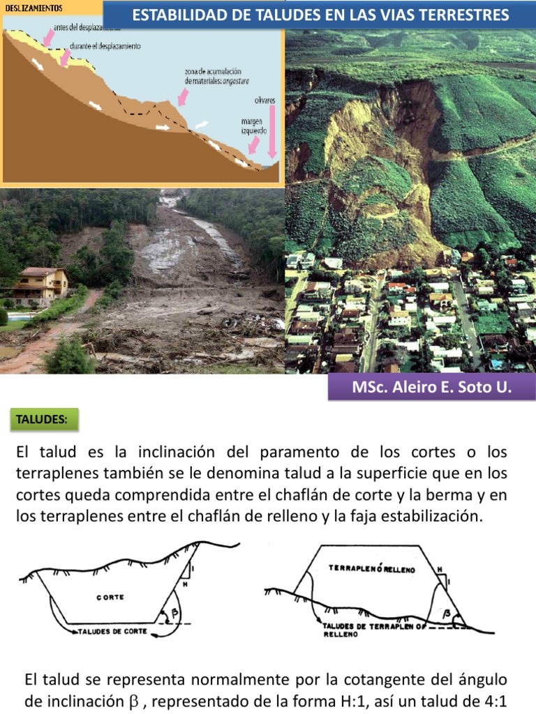 Estabilidad de Taludes (1) | Fricción | Falla (geología)