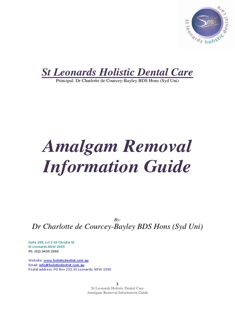 Amalgam Removal Information Guide | PDF | Dental Composite | Tooth Enamel