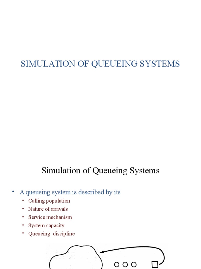 Simulation of Queueing Systems | PDF | Probability Distribution ...