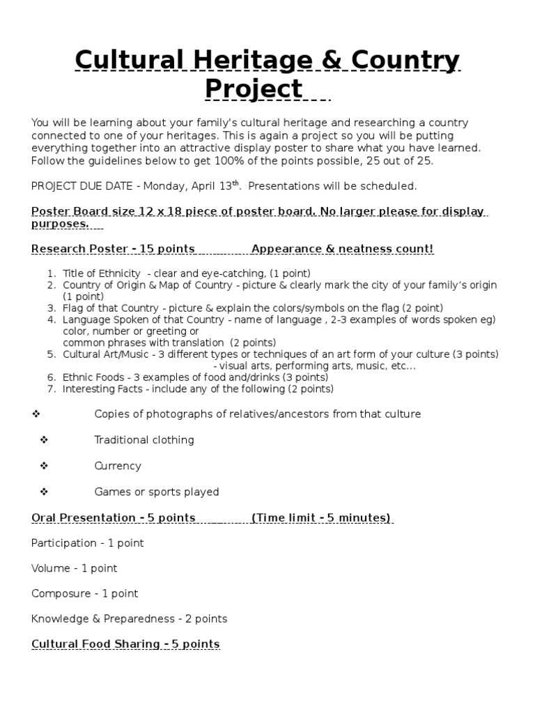Grade 2 Cultural Heritage Project | PDF | Language Arts & Discipline | Art