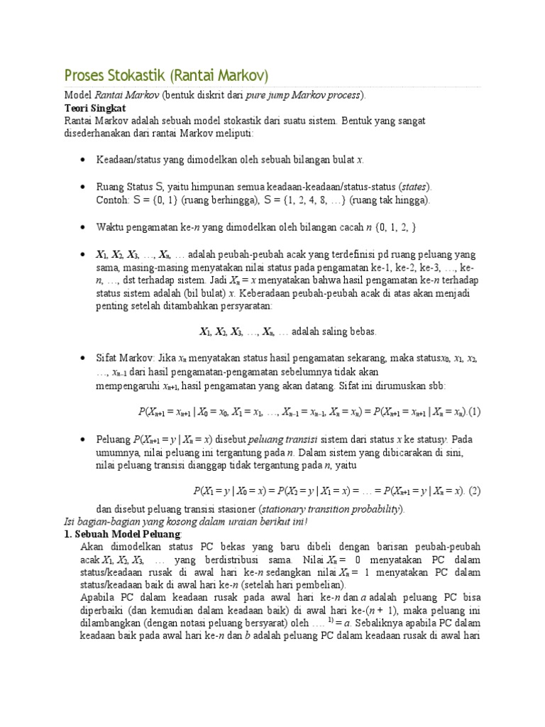Proses Stokastik | PDF