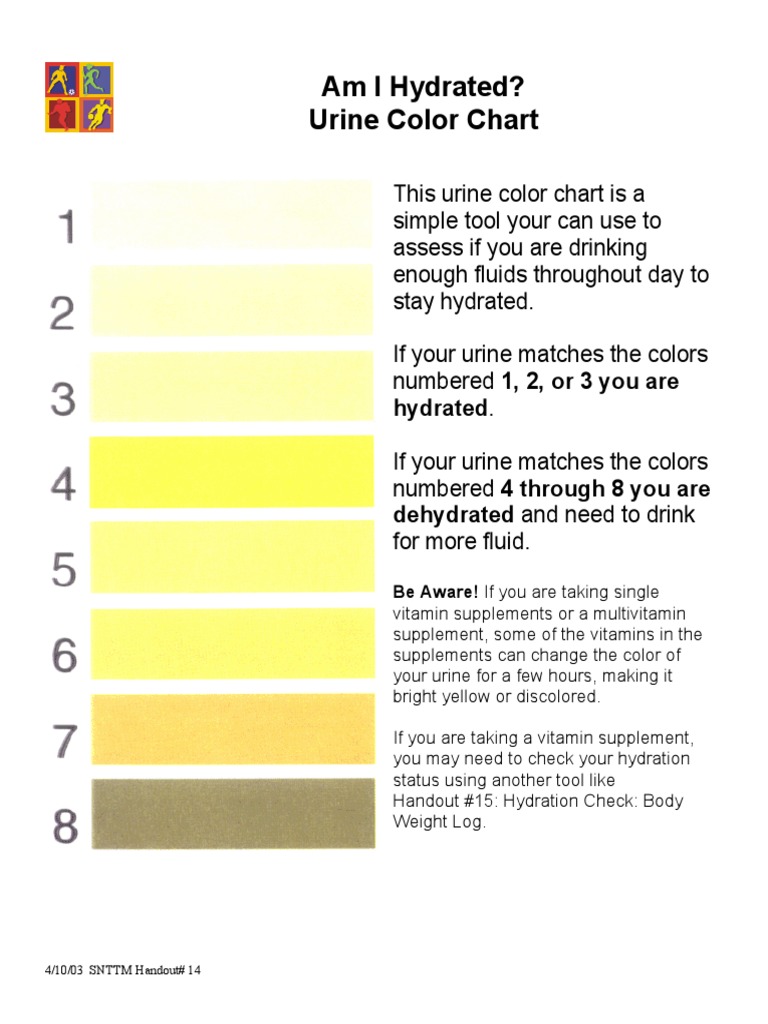 Urine Color Chart | PDF