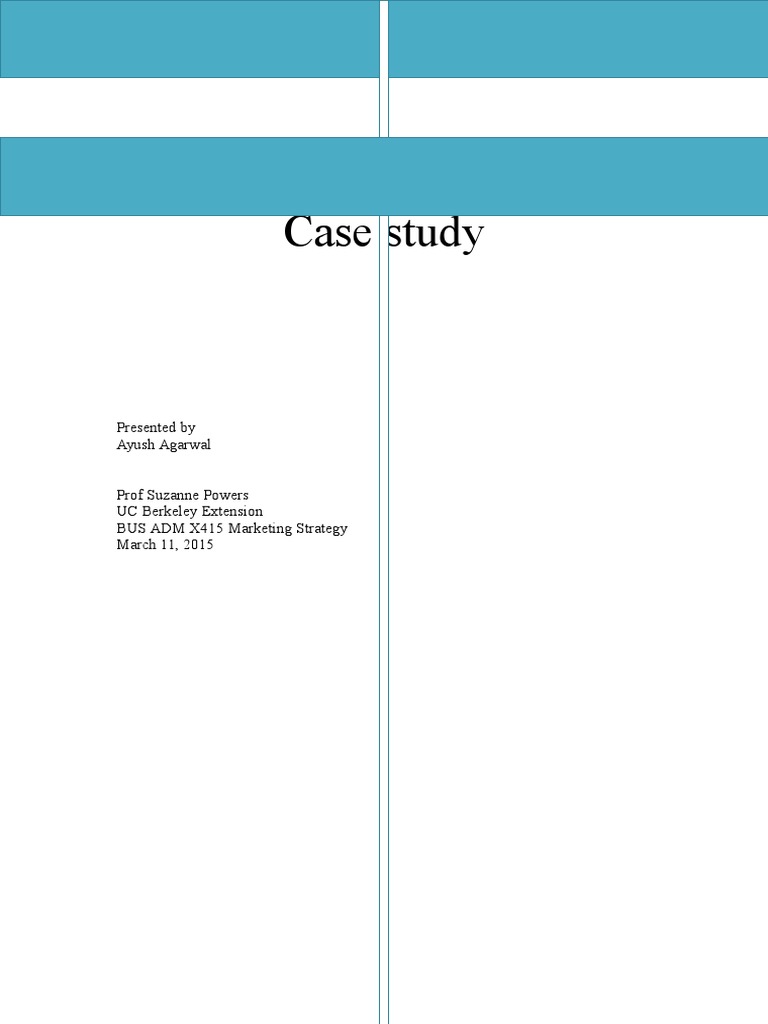 Mini Case | PDF | Marketing | Marketing Research