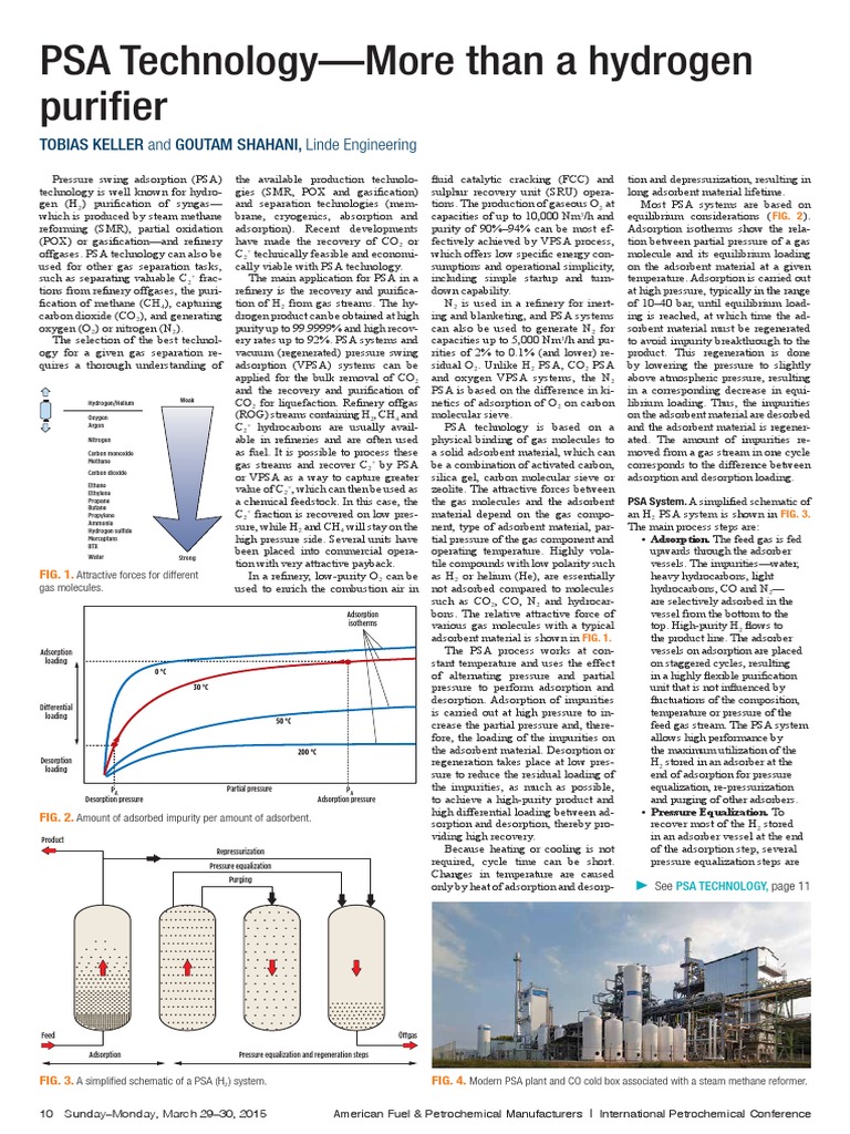 PSA Technology-More Than A Hydrogen Purifier: TOBIAS KELLER and GOUTAM ...