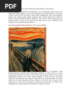 The Scream Edvard Munch Meaning