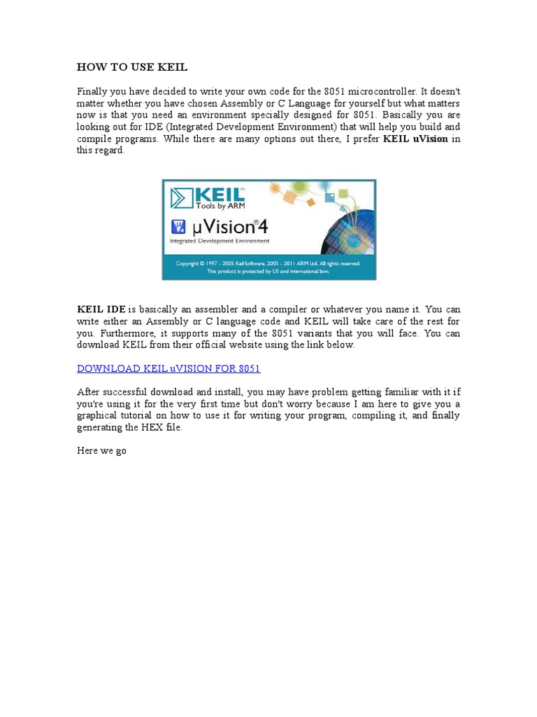 How To Use Keil | PDF | C (Programming Language) | Integrated ...