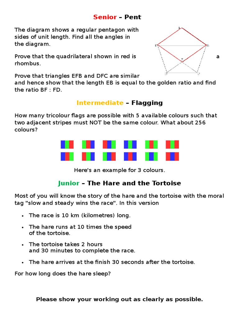 Geometry and Flag Problems Explained | PDF | Language Arts & Discipline ...