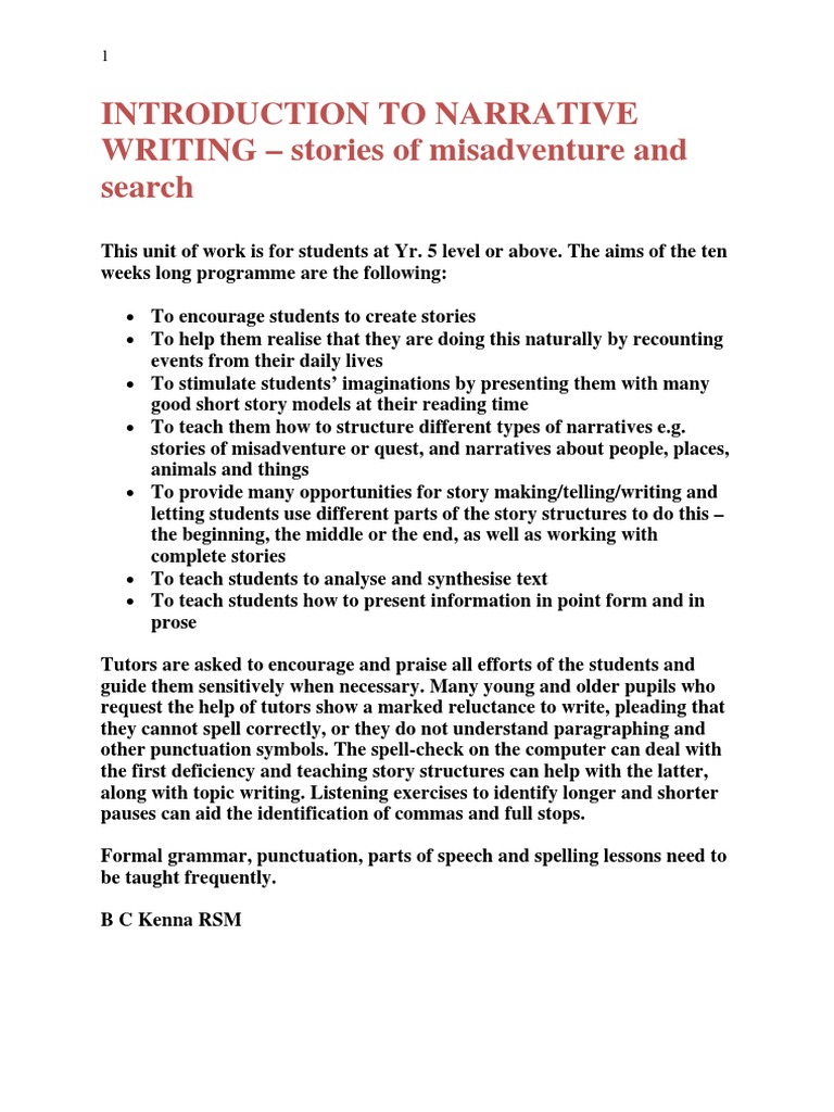 Narrative Writing PDF | PDF | Little Red Riding Hood | Narrative