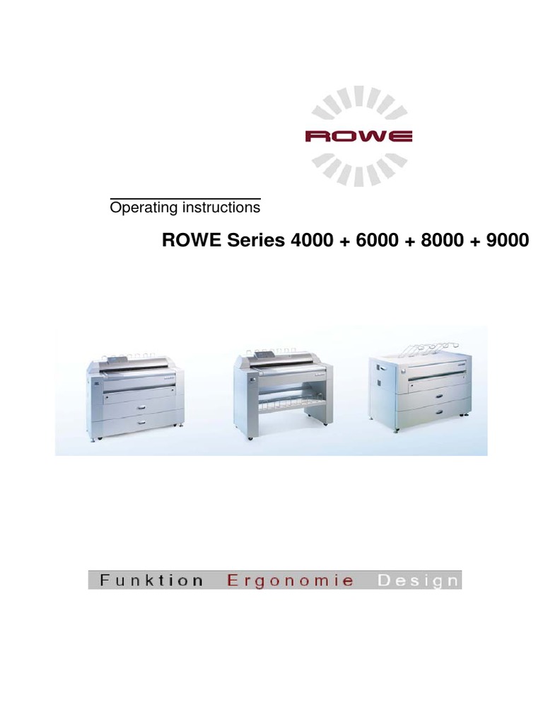 Manual - 4000 9000 en PDF | PDF | Printer (Computing) | Image Scanner