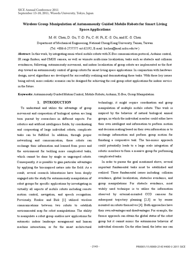 Base Pap | PDF | Robot | Robotics