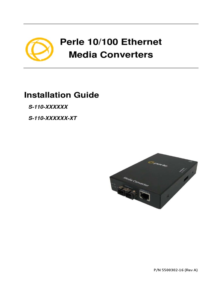 Perle S-110 Installation Guide | PDF | Electromagnetic Interference ...