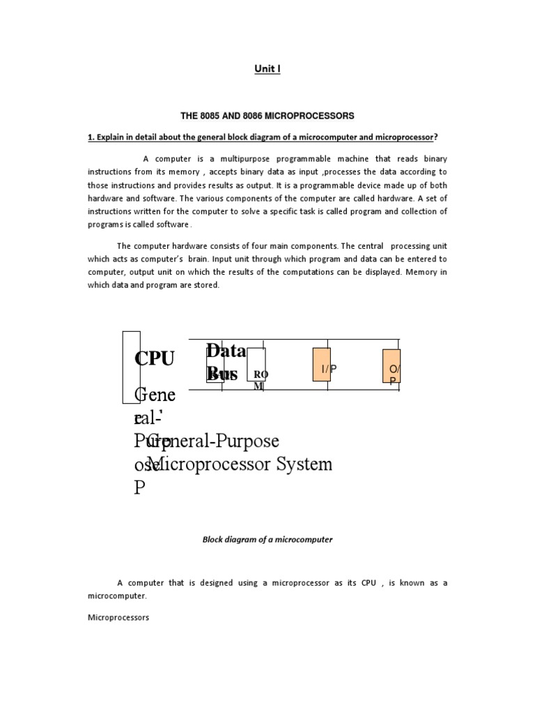 Microprocessor Basics for Students | PDF | Central Processing Unit | Instruction Set