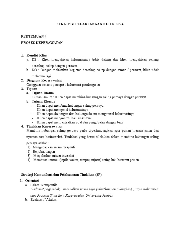SP 4 Halusinasi | PDF