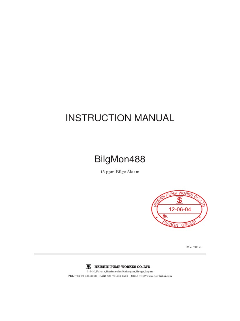 Bilgmon488 Instruction Manual | PDF | Menu (Computing) | Relay
