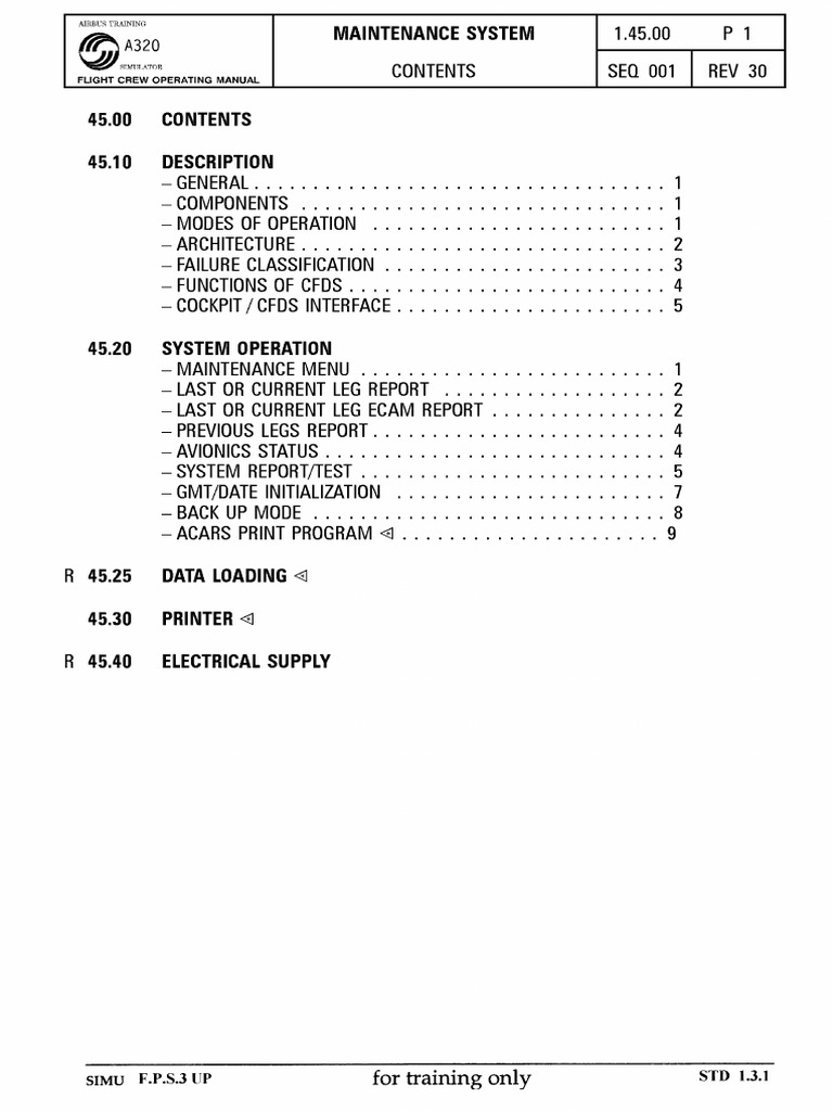 A320 Maintenance System | PDF