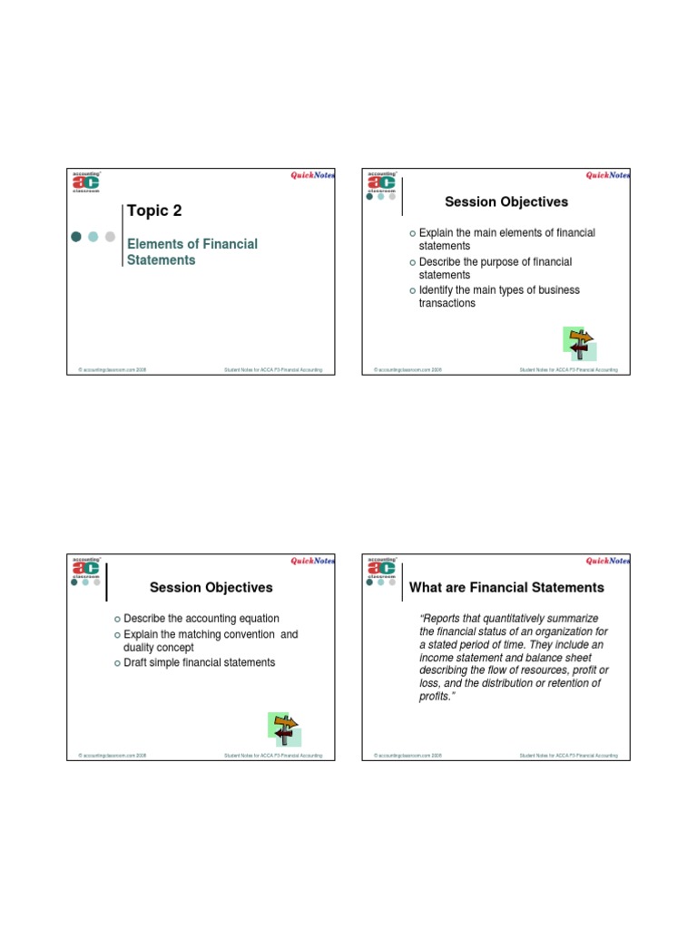 Elements of Financial Statements | PDF | Debits And Credits | Depreciation