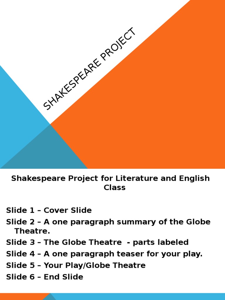 Shakespeare Project 2 | PDF
