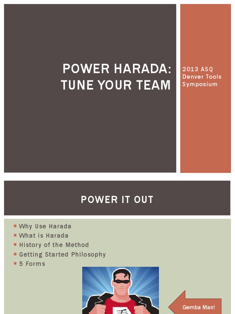 Harada Method | Lean Manufacturing | Cognition