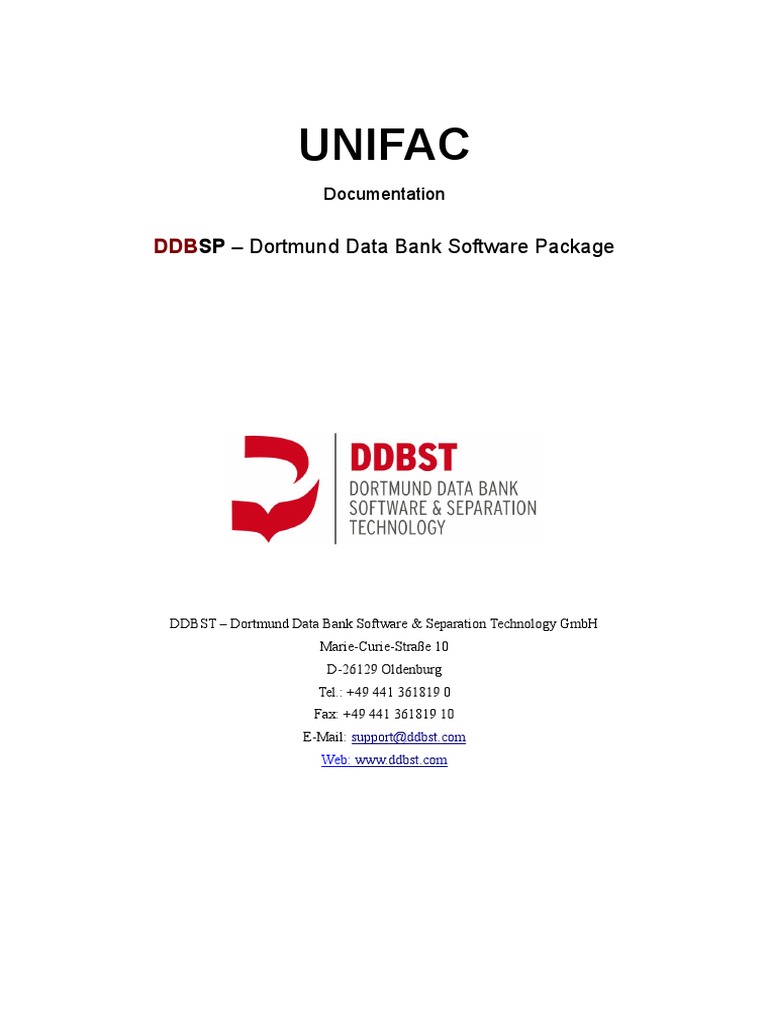 UNIFAC | Microsoft Excel | Physical Chemistry