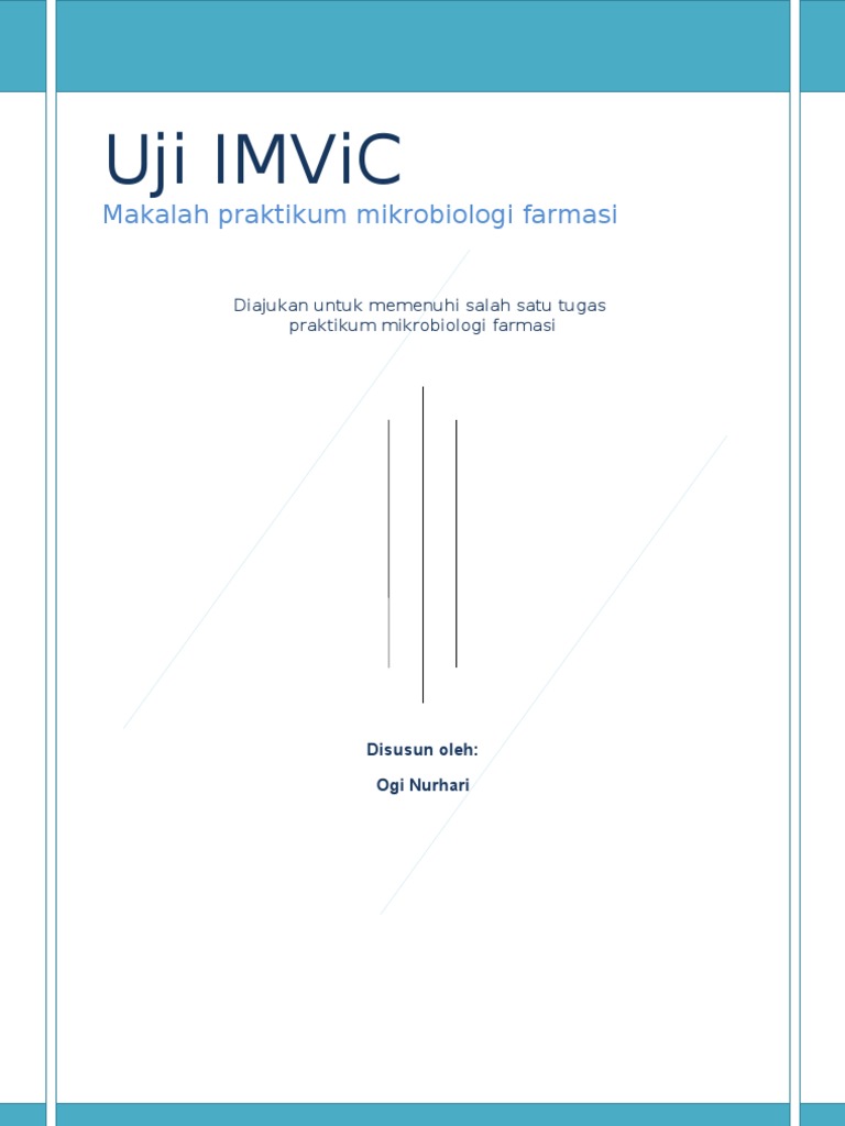 Mikrobiologi Uji IMViC - Ogi NH | PDF | Pengembangan Diri
