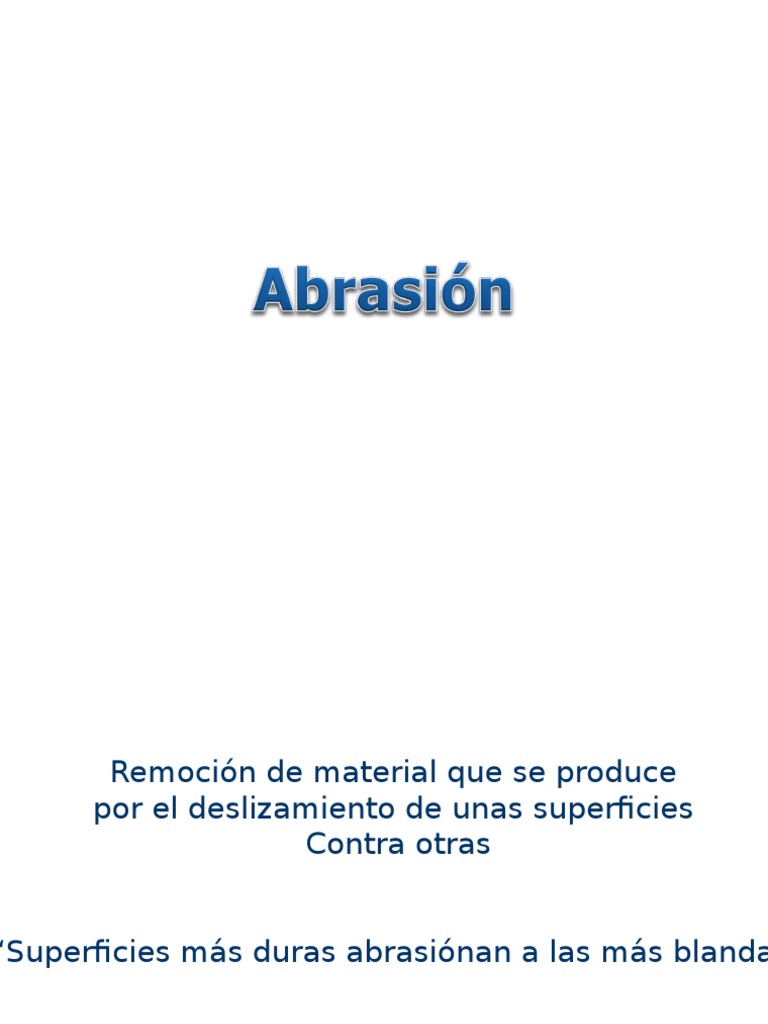 Abrasion | PDF | Viscosidad | Elasticidad (Física)