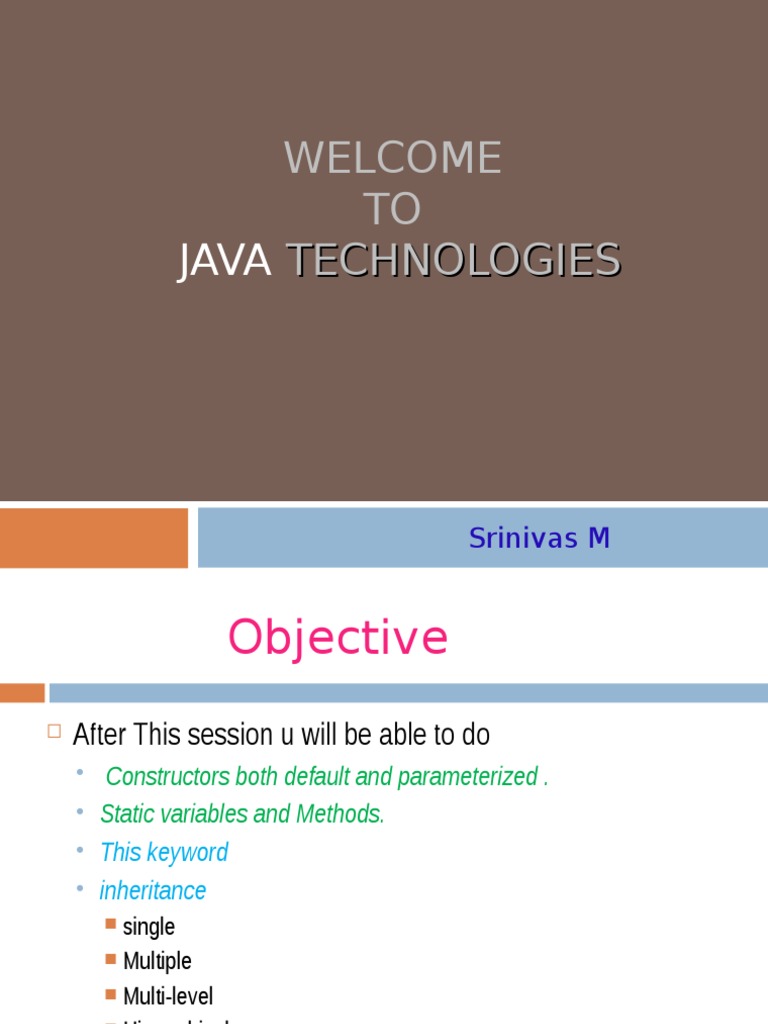 Session 5 Inheritance Pdf Constructor Object Oriented 4548
