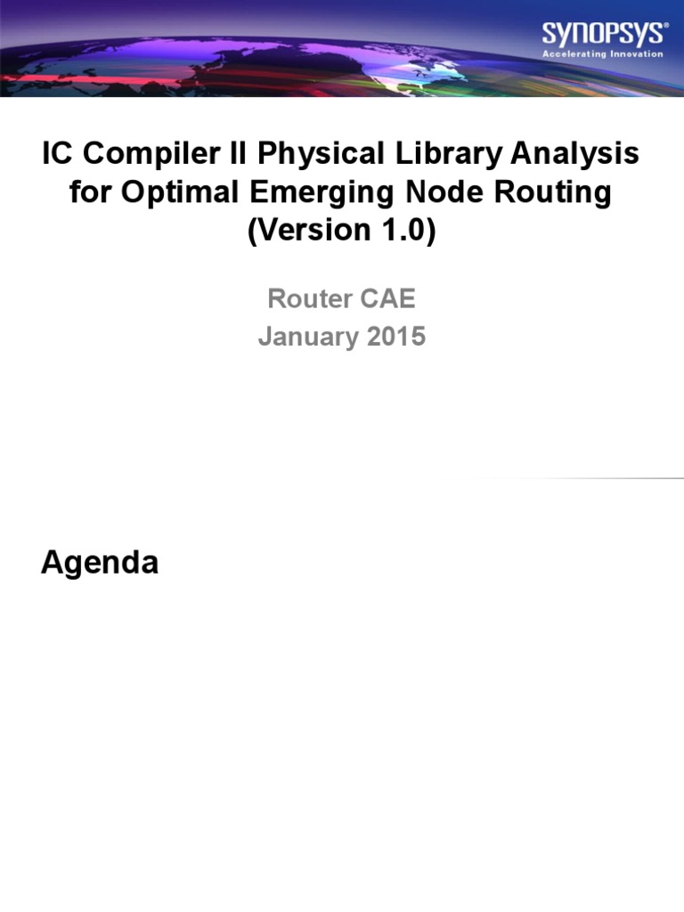 ICCII Physical Lib Analysis For Optimal Routing v1 0122 Edit | PDF ...