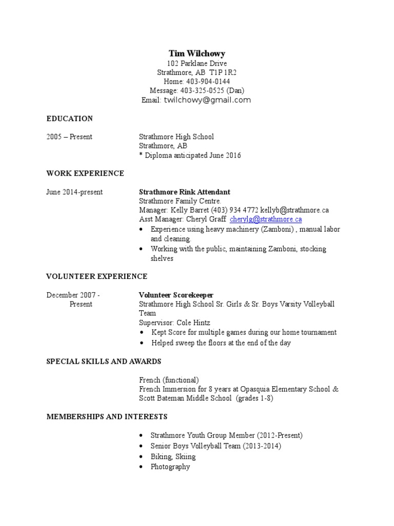 4 Resume Tim | PDF