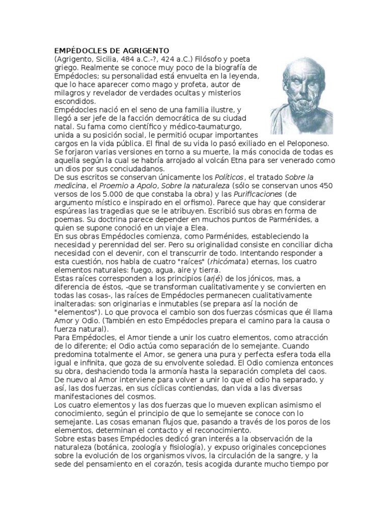 Biografias Empédocles, Esquilo, Sofocles y Euripides | Esquilo ...