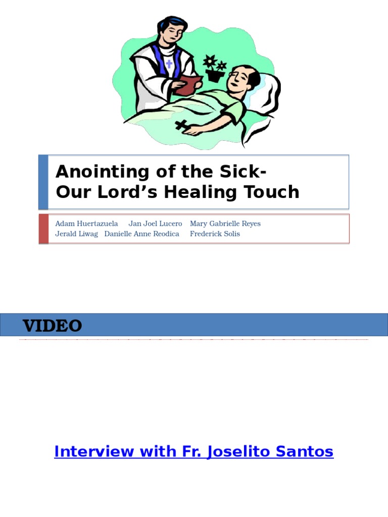 Catholic Anointing of the Sick | PDF | Anointing | Eucharist