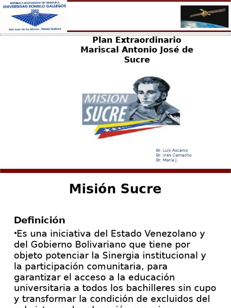 Mision Sucre | PDF | Educación avanzada | Science