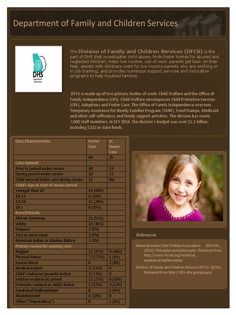 DFCS Overview: Child Welfare & Support Services | PDF