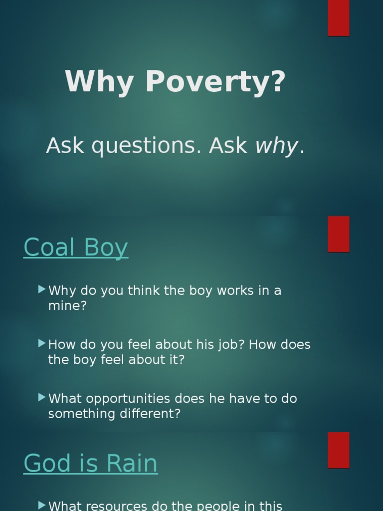 Why Poverty? Video Discussion Guide | PDF