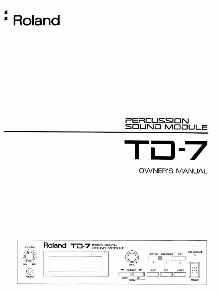 Td 7 Operating Manual Pdf