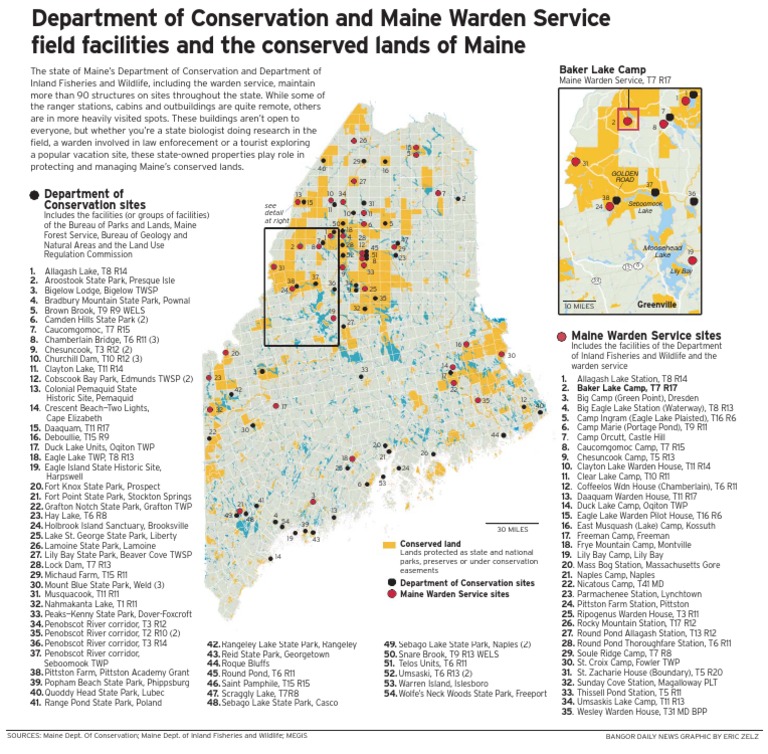 Maine Warden Service Facilities Guide | PDF | Maine | Nature