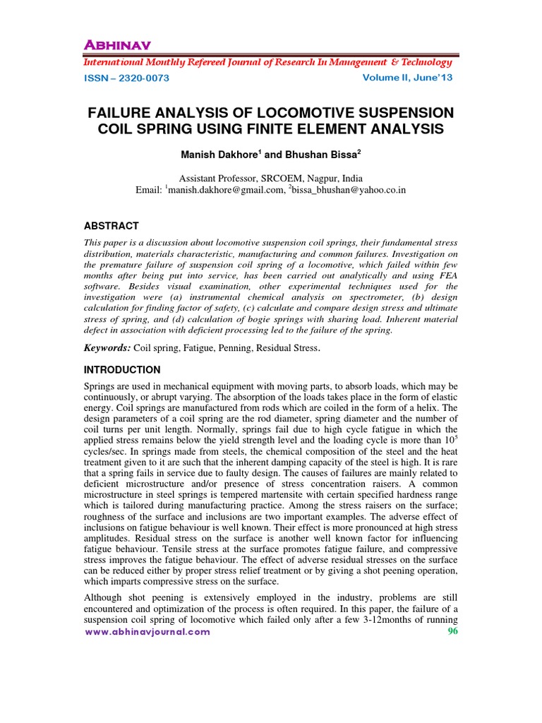 Failure of Spring | PDF | Heat Treating | Mechanical Engineering