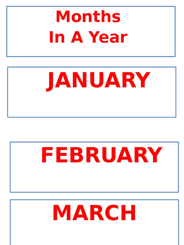 Month of A Year | PDF