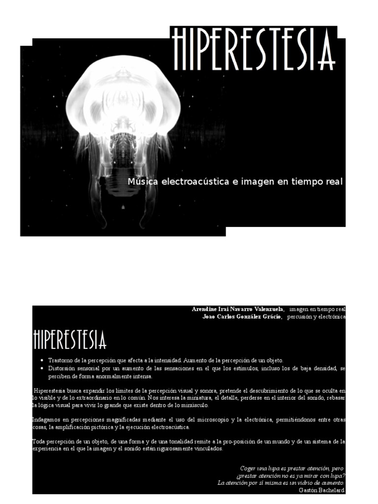 Hiperestesia - Car Ar 2014 | PDF | Percepción | Imagen