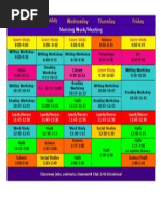 Grade 5 Timetable | PDF