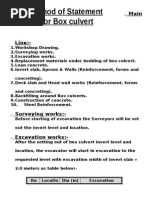 Method Statement Box Culvert Construction Procedure PDF | PDF ...
