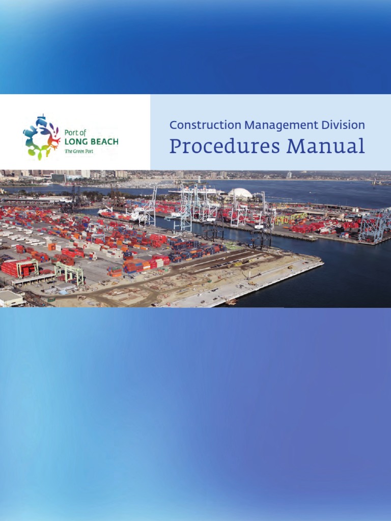 Construction Management Division Procedures Manual | PDF | Construction ...