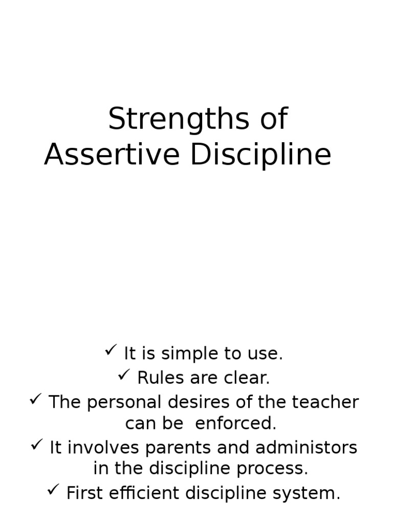Assertive Discipline | PDF | Punishments | Reinforcement