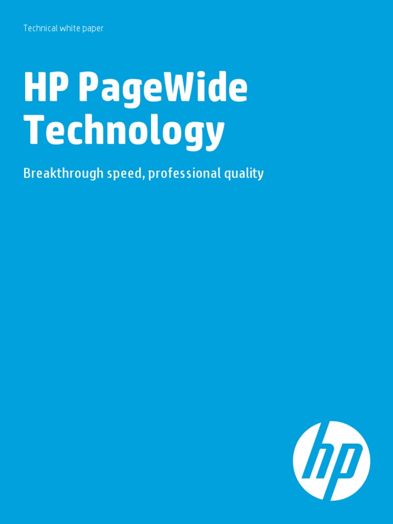HP Page Wide Technology White Paper | PDF | Printer (Computing ...