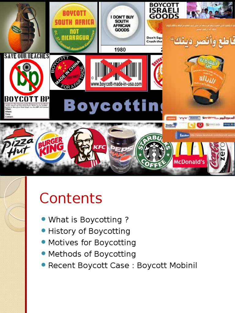 How Marketers Respond To Boycott | PDF | Boycott | Boycotts Of Israel