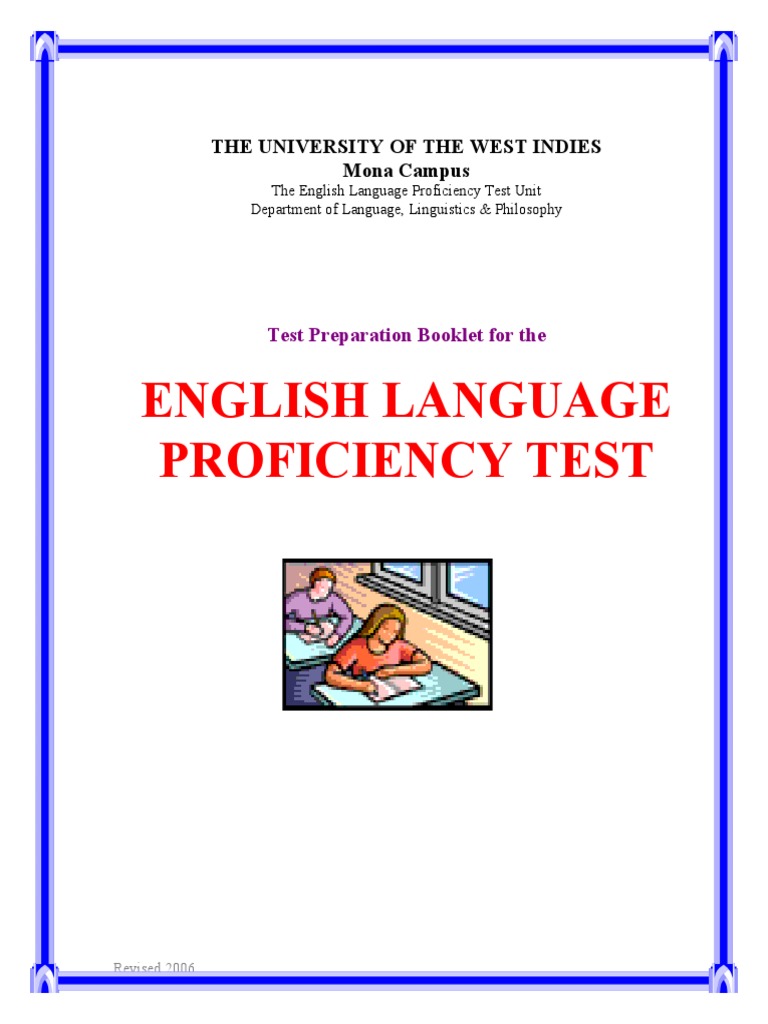 ELPT Sample Booklet Revised | PDF | Test (Assessment) | Crime & Violence