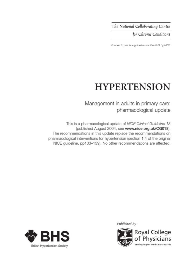 Hypertension Guide | PDF | Hypertension | Medicine