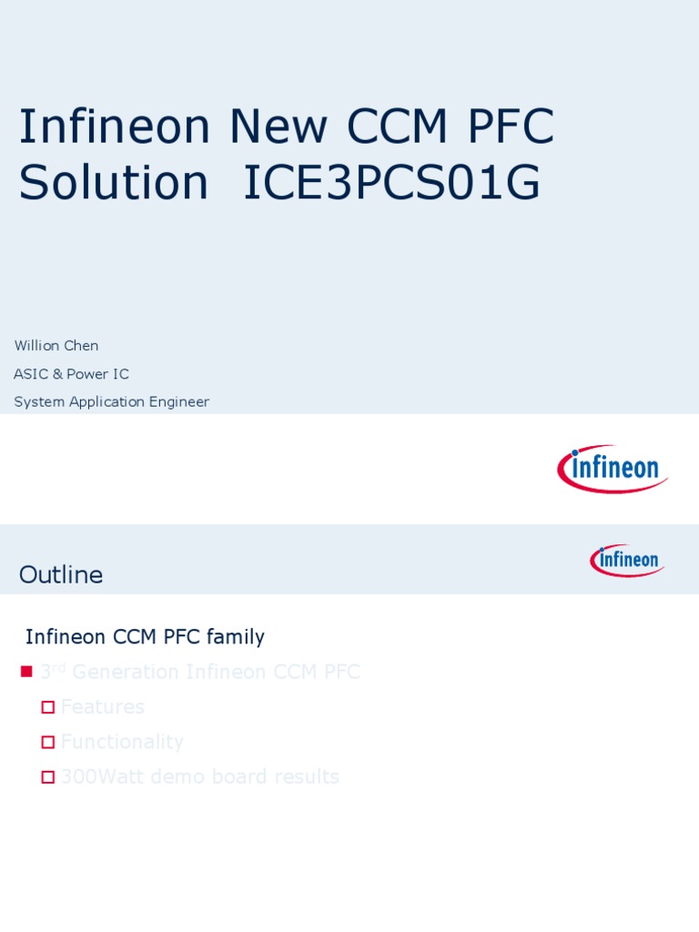 CCM PFC Solution ICE3PCS01G - Infineon ... - 2 | PDF | Analog To ...